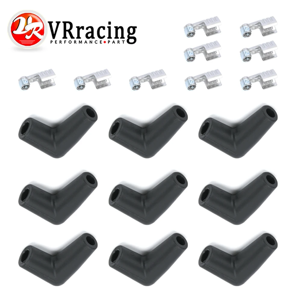VR-9-pcs-set-HEI-style-distributor-caps-Spark-Plug-Wire-Male-Rubber ...
