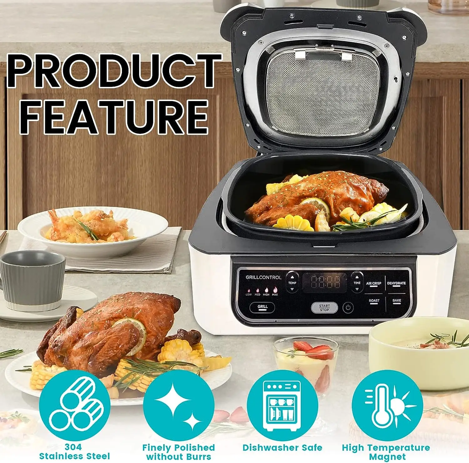 Replacement-Splatter-Shield-for-Ninja-Foodi-Grill-AG301-AG300-AG300C ...