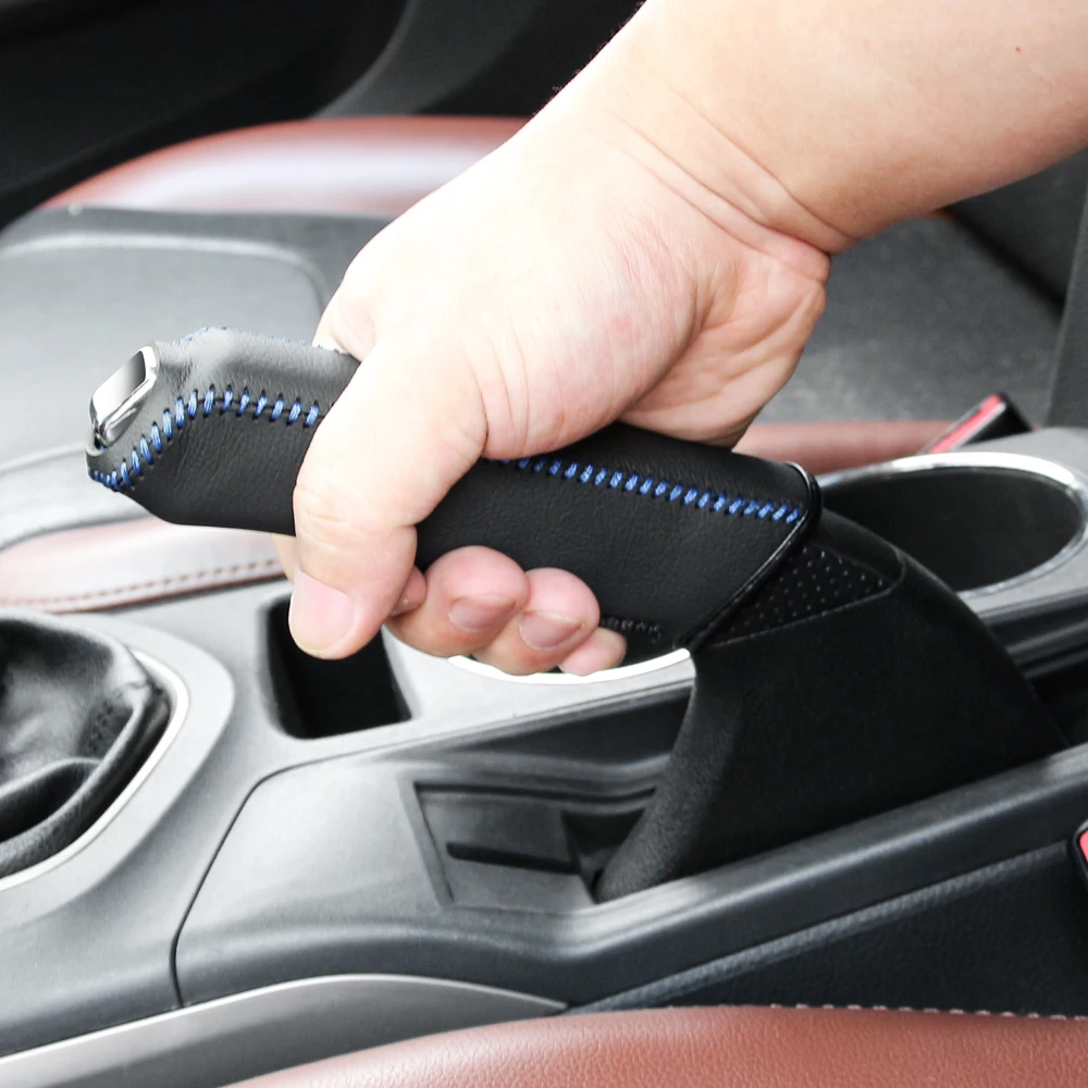 Universal-Car-Handbrake-Sleeve-Leather-Cover-for-Golf-Vento-polo-Beetle ...