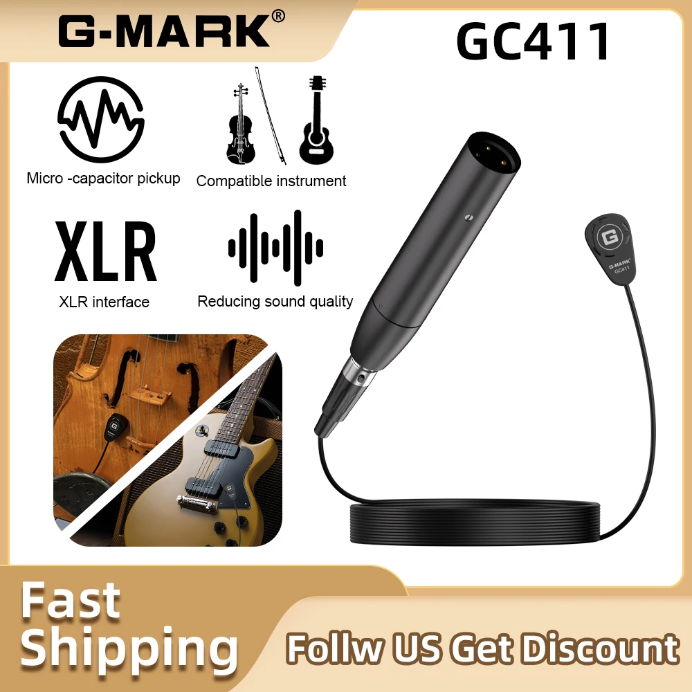 G-MARK-GC411-pastilla-de-instrumentos-micr-fono-de-viol-n-con-cable ...
