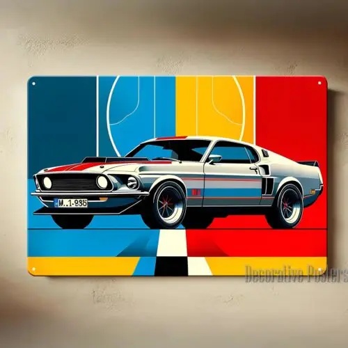 1r,Ford Mach 1 Car Metal Poster - Tin Sign - Size: 20x30cm-metal sign ...
