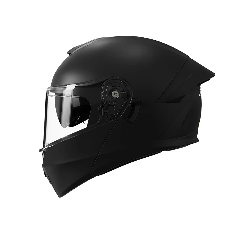 DOT Flip Up Motorcycle Helmet Double Lens Unisex Helmet With Visor ...