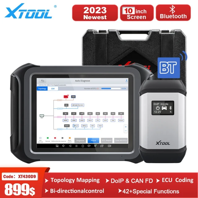 XTOOL D9 Automotive Scan Tool Topology Map Bi-Directional, 57% OFF