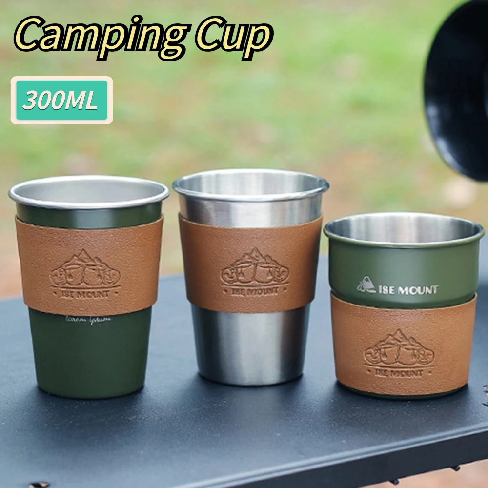 300ML-Outdoor-Camping-Cup-Tableware-Travel-Cups-Set-Stainless-Steel ...