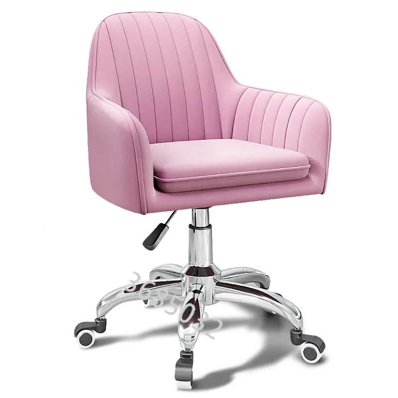 Fashion-Computer-Chair-Pink-Lifting-Rotary-Sofa-Chair-for-Student ...