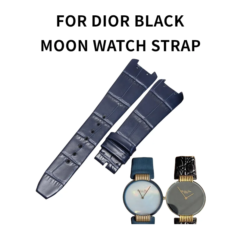 FOR DIOR BLACK MOON GENUINE LEATHER WATCH STRAP - AliExpress 1511
