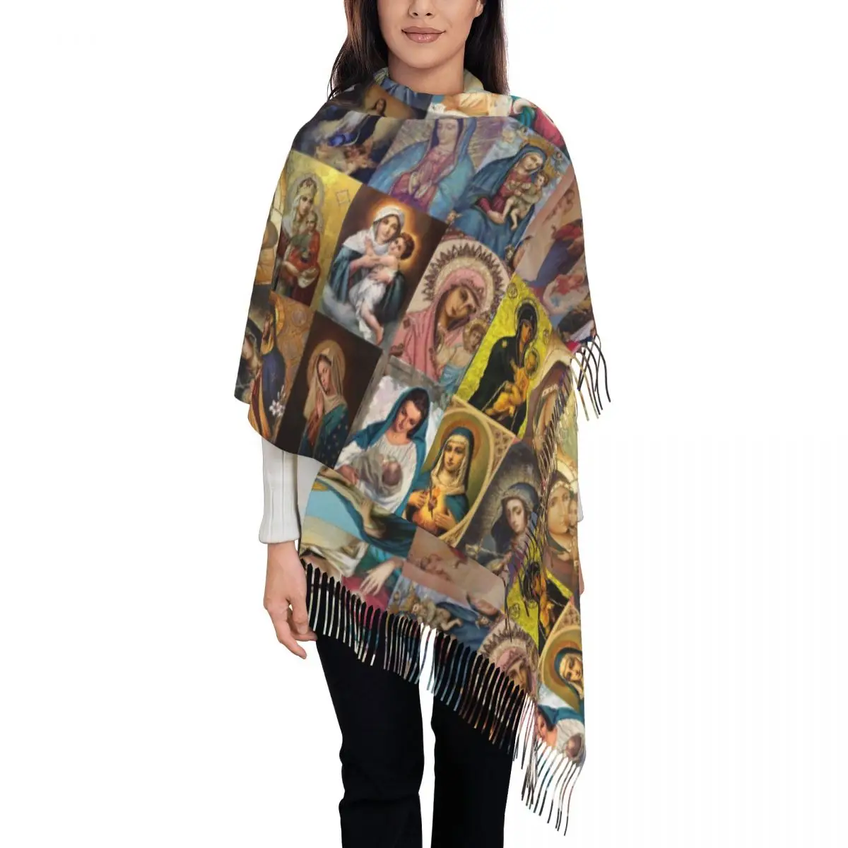 Virgin-Mary-Scarf-Women-Fashion-Winter-Wrap-Shawl-Catholic-Christian ...