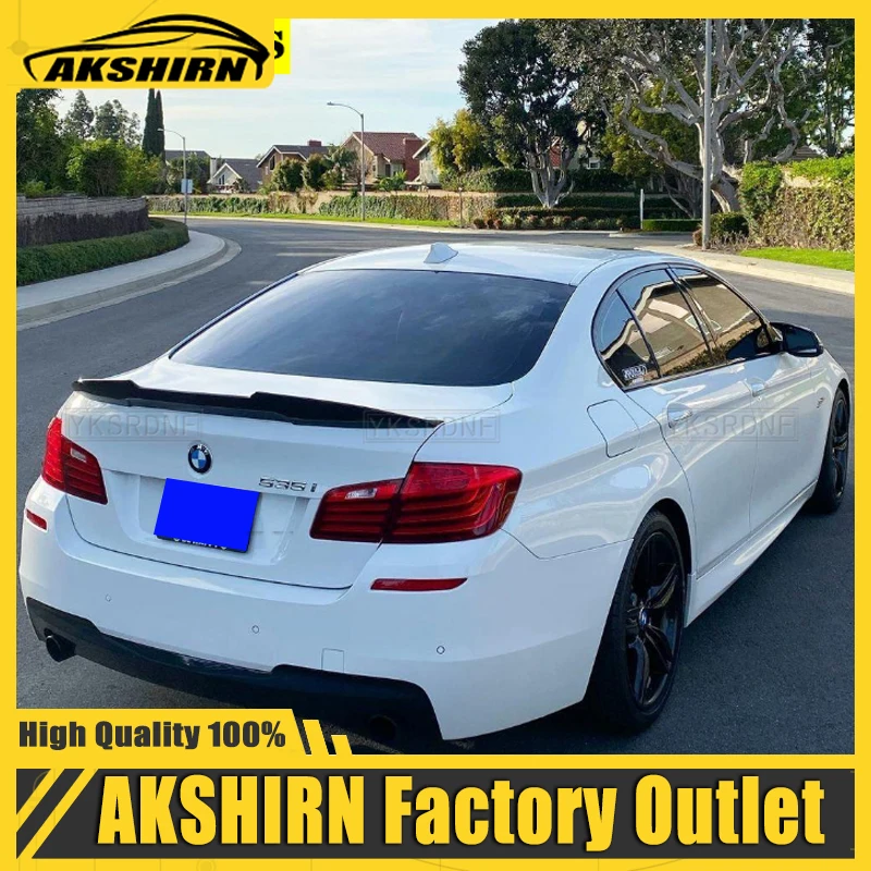Use-For-BMW-5-Series-F10-Spoiler-2011-2017-Year-Real-Glossy-Black-Rear ...