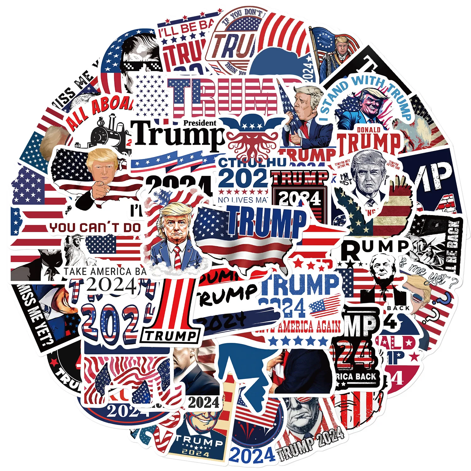 50pcs-Donald-Trump-2024-Stickers-Trump-Decal-for-Laptop-Phone-Car-Water ...