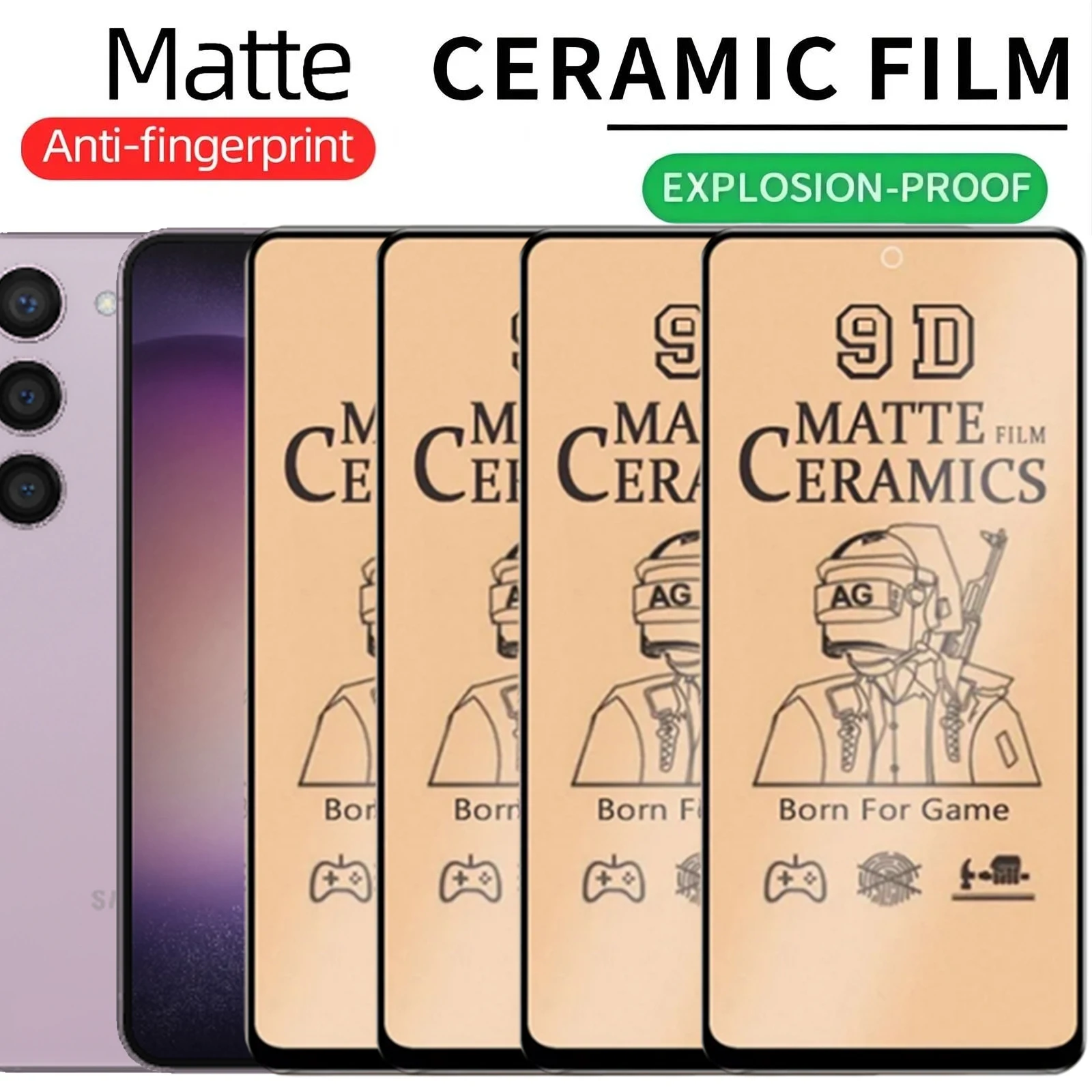 4PCS Matte Ceramic Film For Samsung S23 S21 S22 Plus S21Fe S20Fe A52 ...