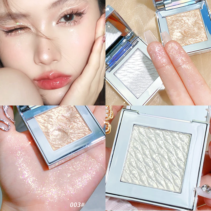 3D Embossed Highlighter Powder Palette Makeup Glow Face Contour Shimmer ...