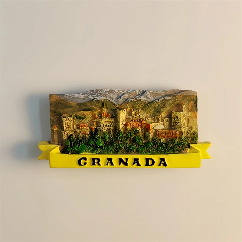 Spain，Granada，Alhambra Palace，Hand painted，3D Stereoscopic，Tourism ...
