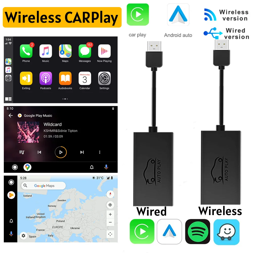 Adaptador-inal-mbrico-CarPlay-para-coche-reproductor-Multimedia-con ...