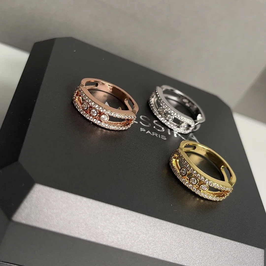 S925-Sterling-Silver-Classics-Couple-Rings-Original-Three-Diamond-MOVE ...