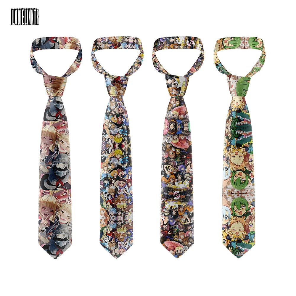 Anime-Cartoon-Tie-For-Men-Women-8cm-Wide-Polyester-Shirt-Suit-Students ...