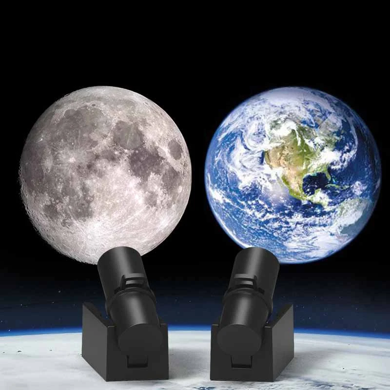 Earth Moon Projection Lamp Star Projector Planet Projector Background ...