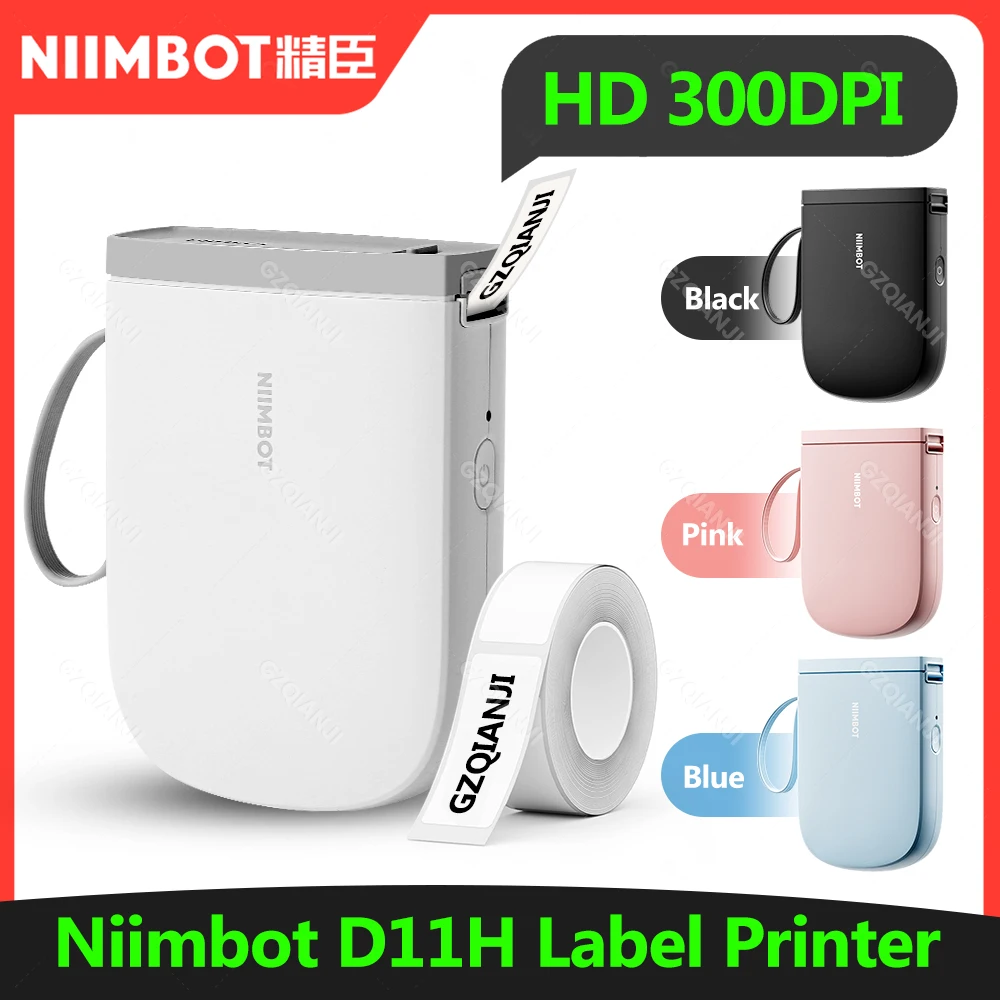 D11H-300DPI-NIIMBOT-Label-Printer-Mini-Portable-Bluetooth-Wireless ...