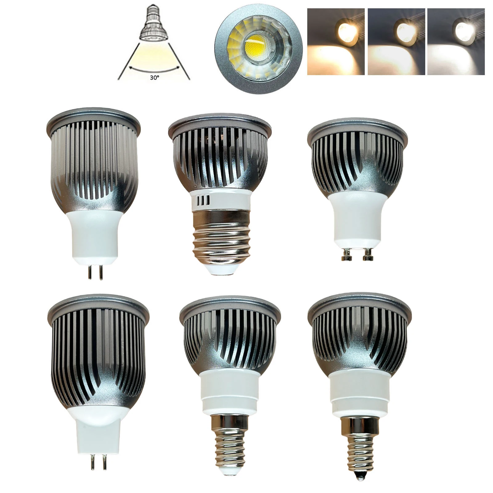 Dimmable-9W-12W-15W-18W-Led-Spotlight-Bulb-Bulbs-110v-Gu10-3200k-Home ...
