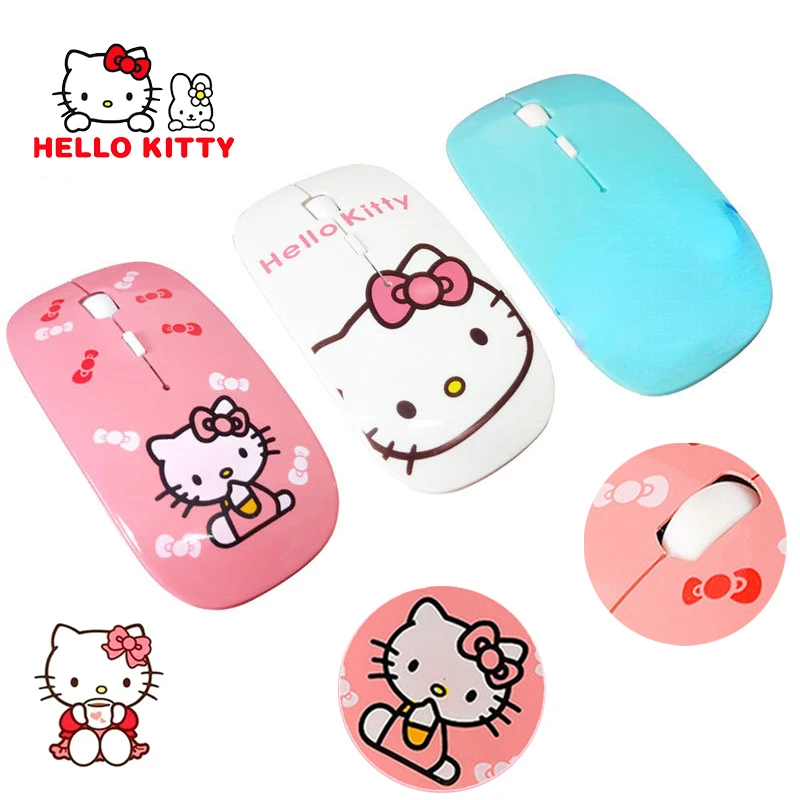 Hello-Kitty-Mouse-Mini-Wireless-Bluetooth-USB-Quiet-Cute-Cartoon-Anima ...