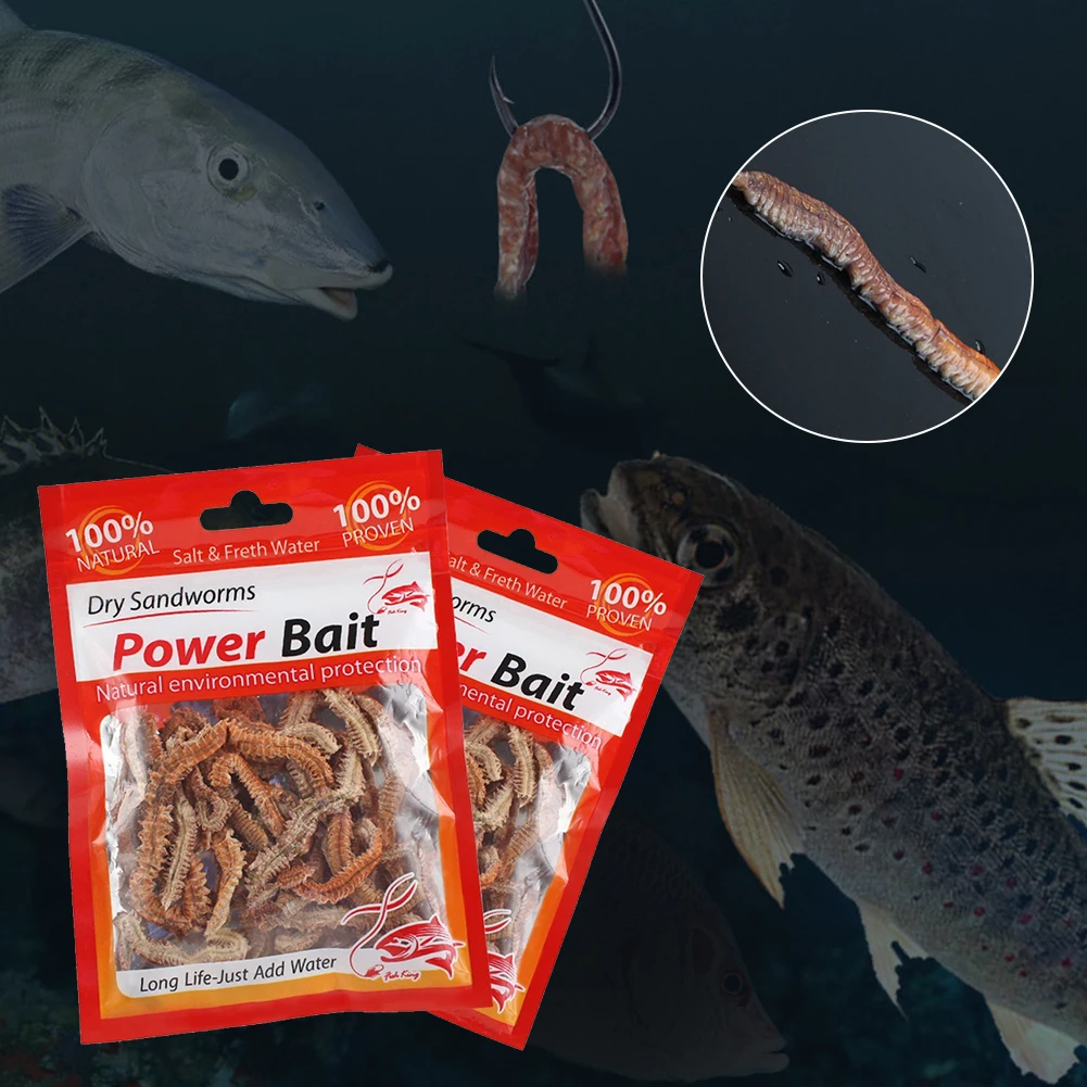Dry-Sandworms-Fishing-Lures-Artificial-Sea-Worms-Soft-Fishing-Lures-for ...