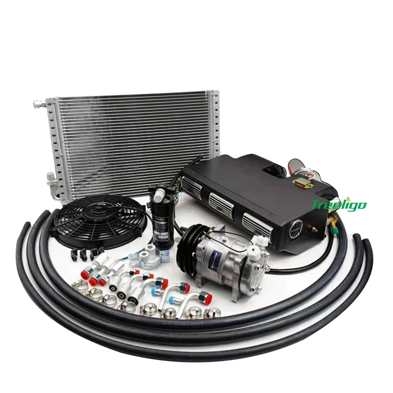 12V-Car-Truck-Air-Conditioning-Kit-Universal-Cooling-A-C-Compressor ...