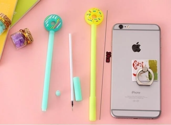 STYLO,Rose-Black--stylo à donuts mignon Kawaii, 1 pièce, papeterie ...