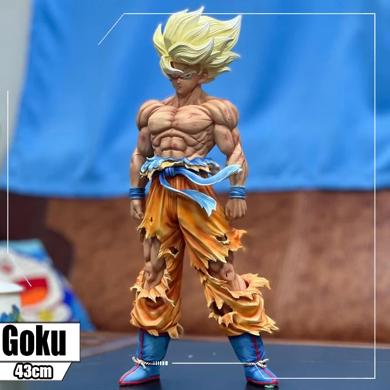 43CM-Dragon-Ball-Z-SSJ-Son-Goku-Figurine-Namek-Super-Saiyan-Goku-GK ...