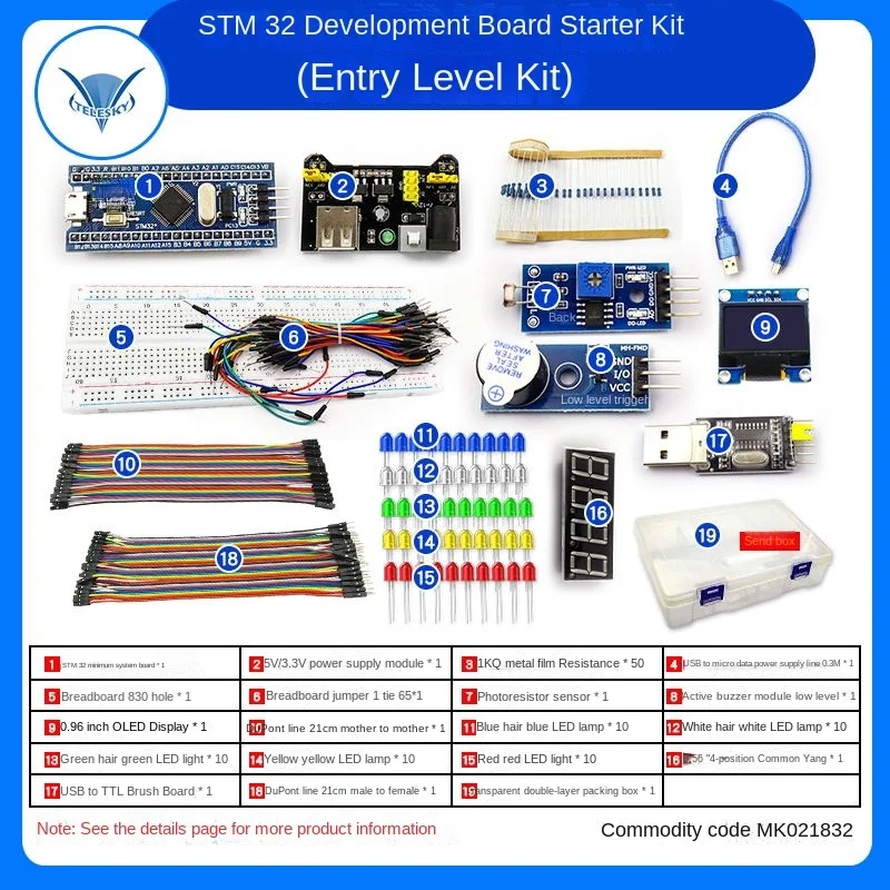 STM32-Development-Board-Kit-STM32F103C8T6-Minimum-System-Board-Entry-level-upgraded-Version-type ...
