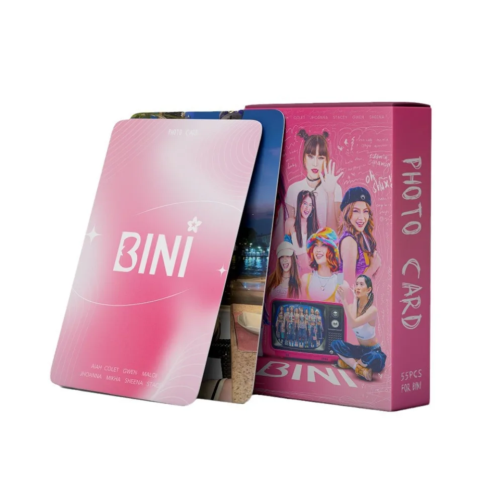 55pcs-set-2024-New-Kpop-BINI-Aiah-Colet-How-Sweet-Photo-Album-Club ...