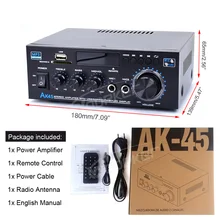Woopker AK45 HiFi Digital Verstärker Max Power 90Wx2 Kanal 2,0 ...