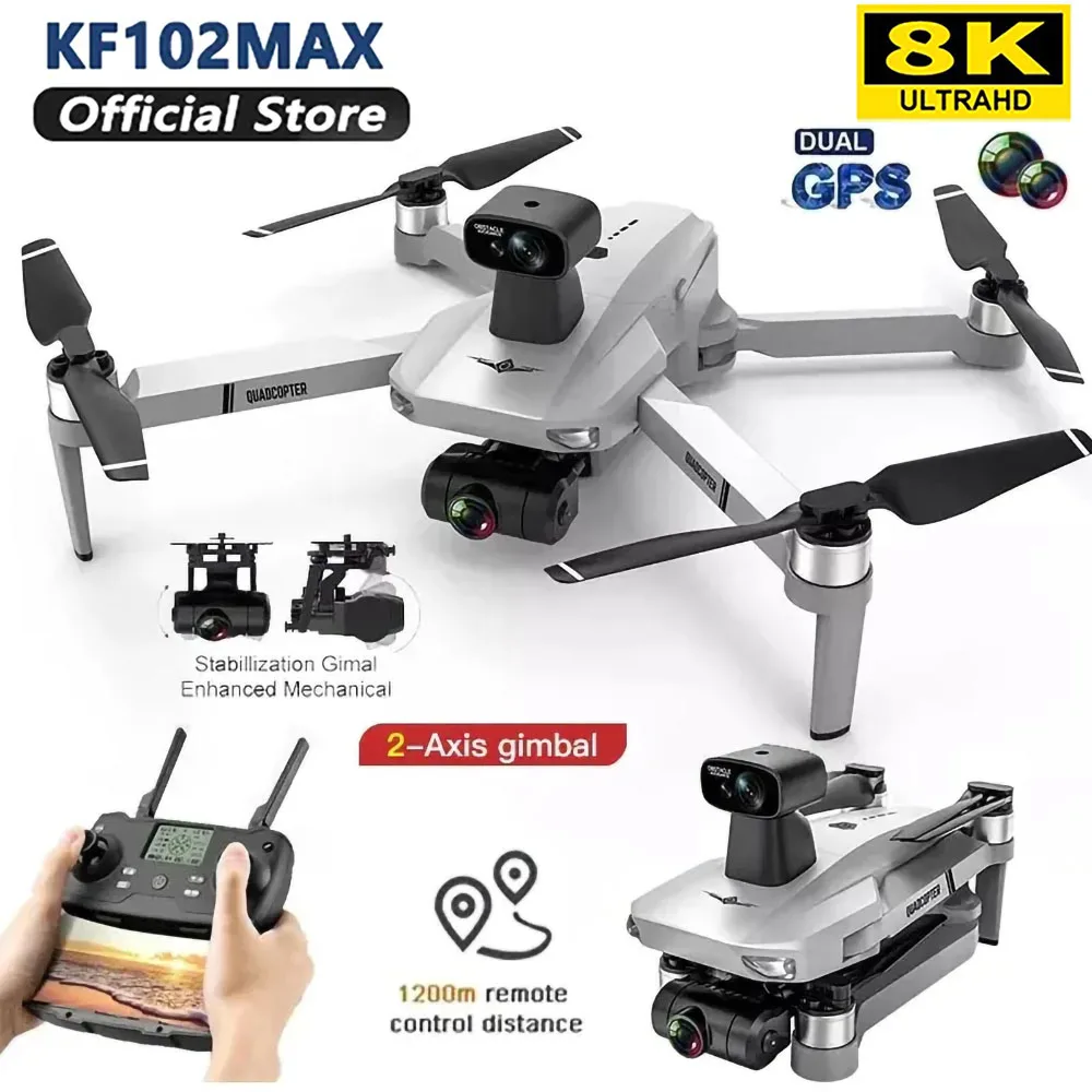 E88S-KF102-MAX-Drone-8K-Profesional-with-HD-Camera-5G-WiFi-GPS-2-Axis ...