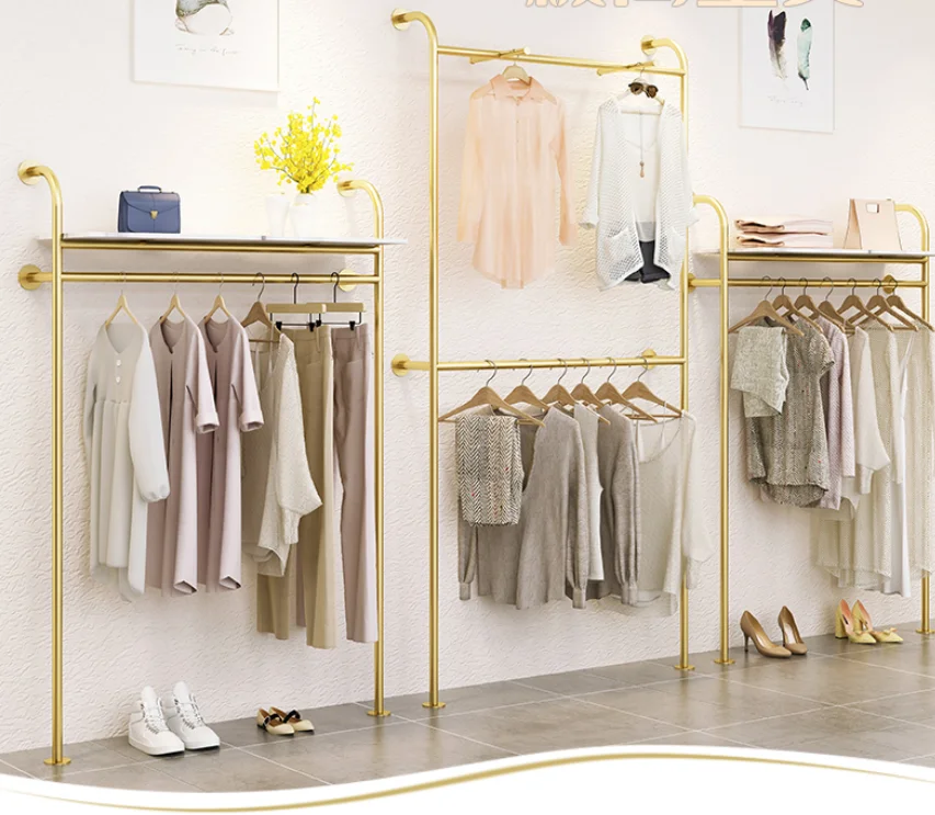 Clothing-store-display-rack-clothes-rack-women-s-clothing-store-wall ...