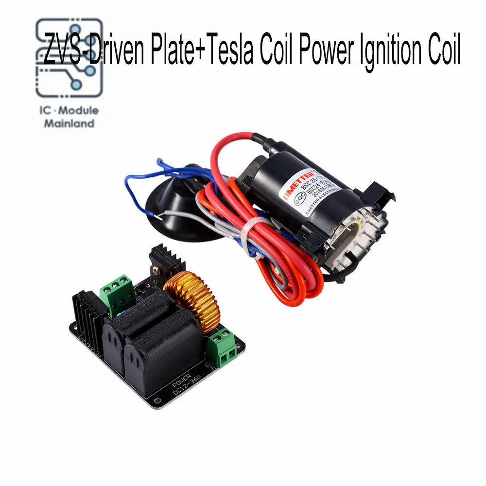 DC-12V-24V-36V-ZVS-Tesla-Coil-Driver-Board-Flyback-Ignition-Driver-Coil ...