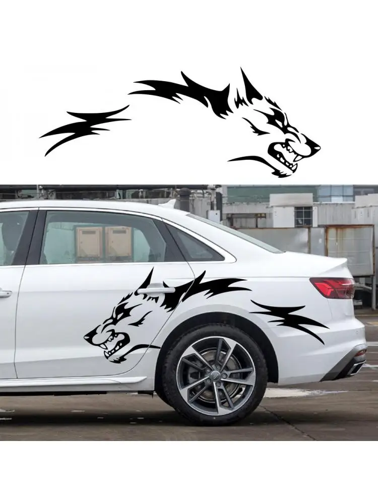 Pegatinas de vinilo para coche, calcomanías de diseño de basura de Lobo ...