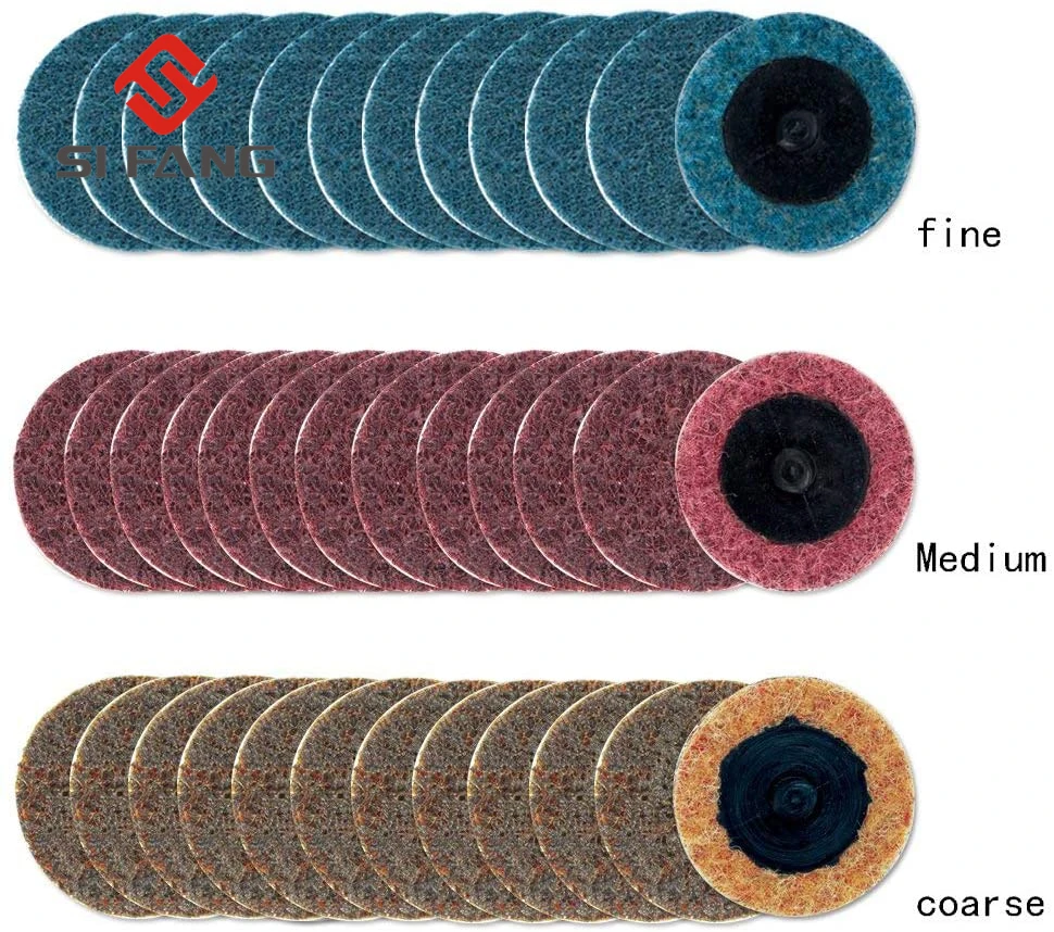 2Pcs 3" 75mm Sanding Disc Roll Lock Fine/Medium/Coarse Surface ...
