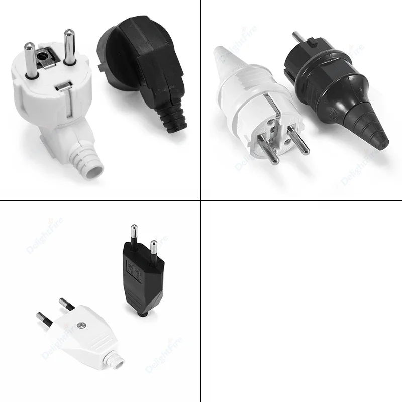EU-Electrical-Plug-Replacement-Rewireable-Schuko-Outlet-Russia-Korea ...