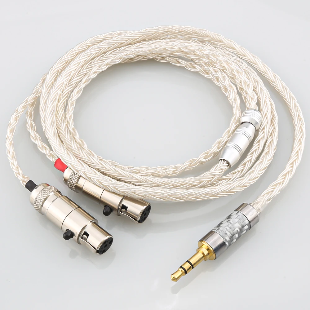 Audiocrast-16-Core-OCC-Silver-Plated-Headphone-Earphone-Cable-For ...