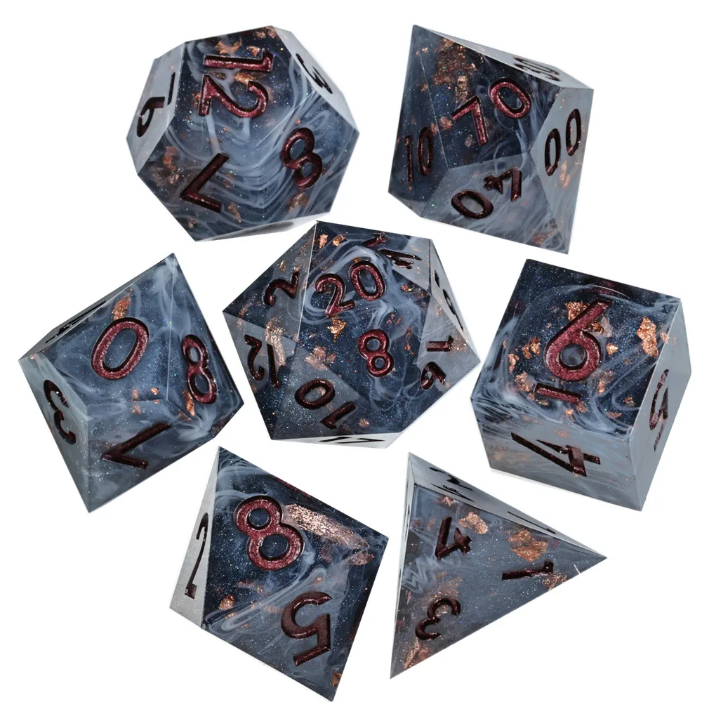 MINI-PLANET-New-Design-DND-Dice-Sets-Polyhedral-Resin-Dice-For-TRPG-D-D ...