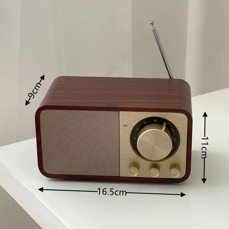 Wooden-Bluetooth-Compatible-5-0-Speaker-Retro-Classic-Soundbox-Stereo ...