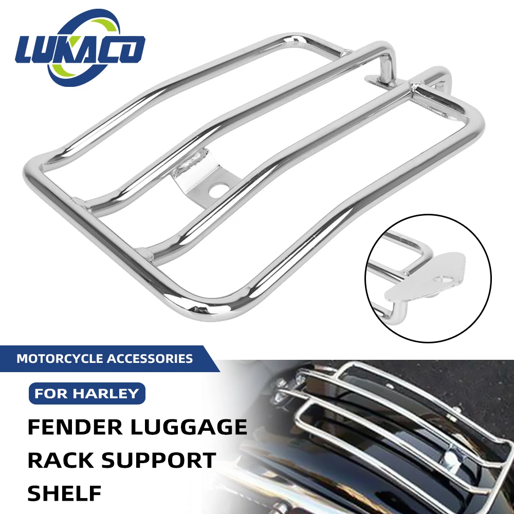 Motorcycle-Steel-Rear-Fender-Luggage-Rack-Support-Shelf-Solo-Seat ...