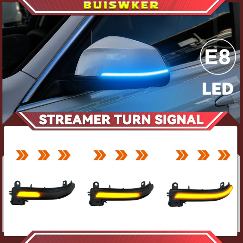 Black-LED-Dynamic-Turn-Signal-Light-Side-Mirror-Flashing-Light-for-BMW ...