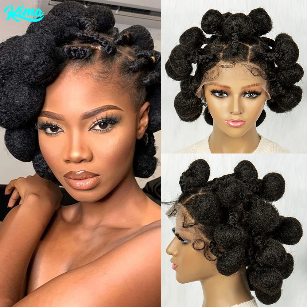 KIMA-Bantu-Knotless-Braids-Wig-Synthetic-Full-Lace-Braided-Wig-Buns-Wig ...