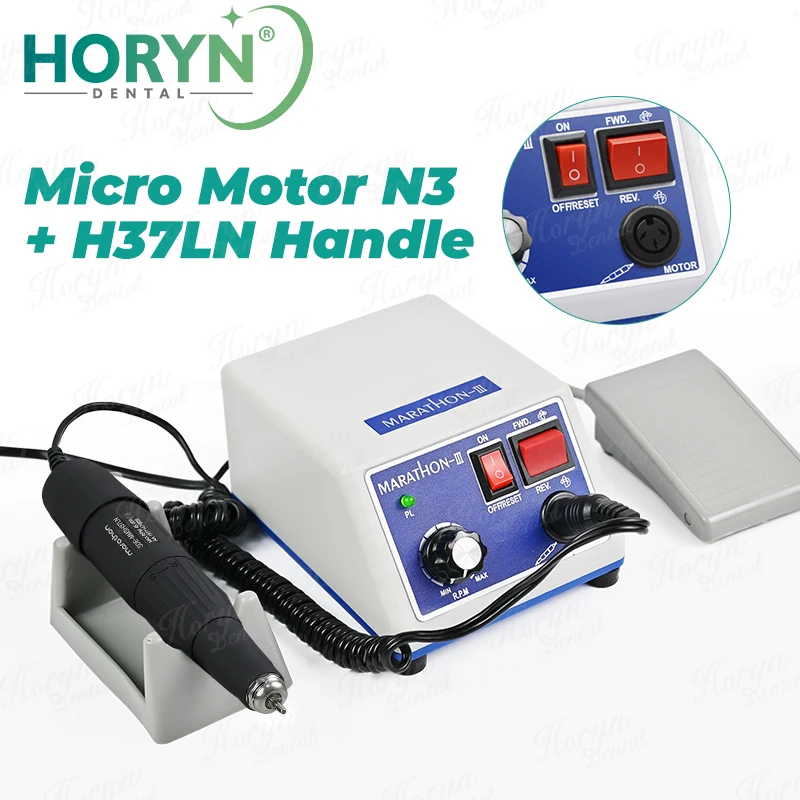 Micromotor de laboratorio Dental Marathon N3 + 35000 RPM, pieza de mano ...