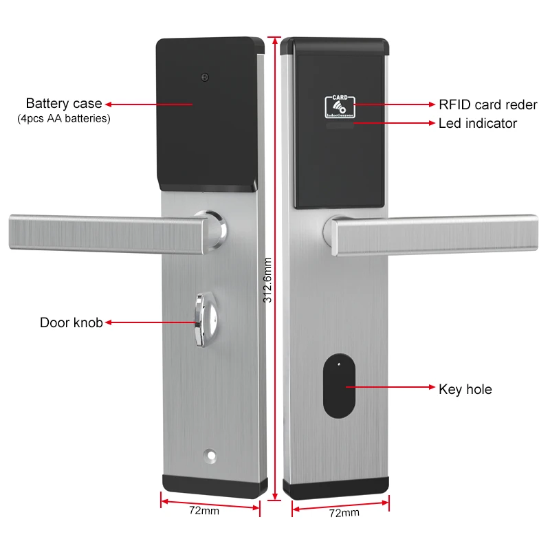 New-hotel-style-card-activated-door-security-lock-keyless-entry-house ...