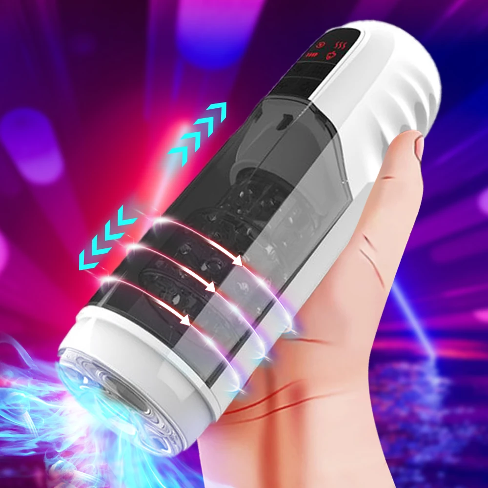Automatic Male Masturbator Cup Telescopic Rotation Vagina Sucking Blowjob Sex Machine For Men ...