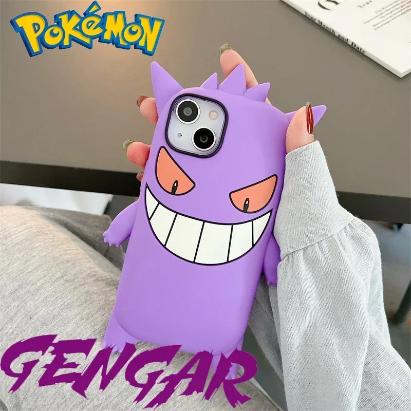 Pokemon-3D-Gengar-Camera-Protection-Phone-Case-for-IPhone-13-Pro-Max-14 ...