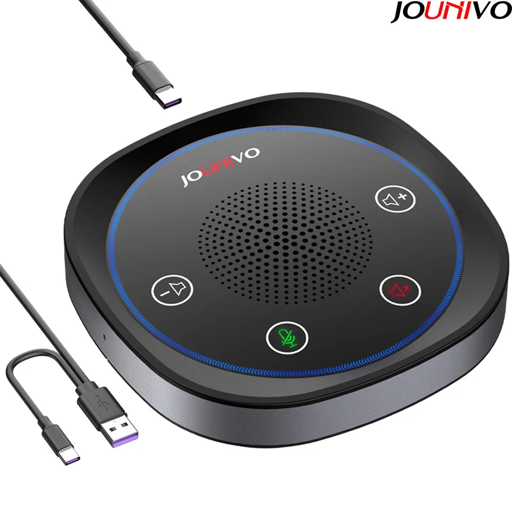 USB Conference Speaker, Microphone with Speakers, Omnidirection Zoom ...