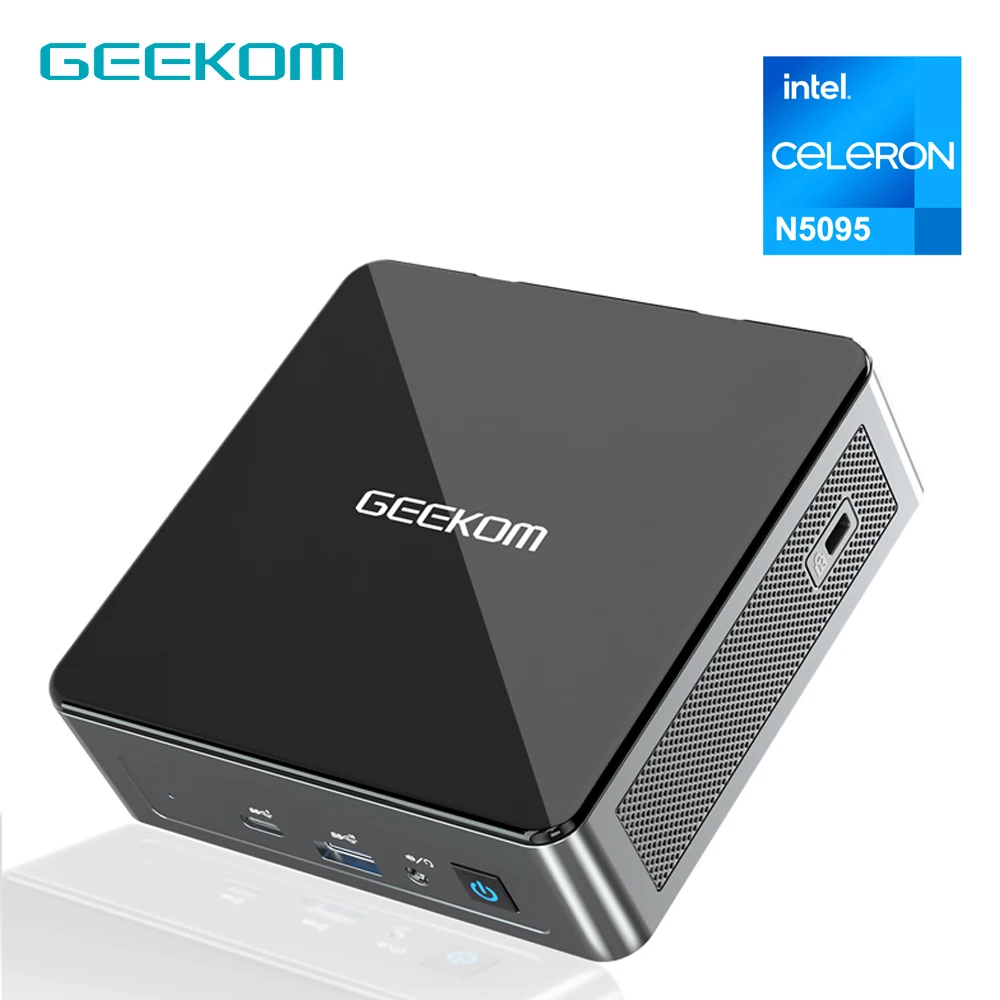 Geekom Mini Computer PC Intel Celeron N5095 Mini Air11 Windows 11 Pro ...