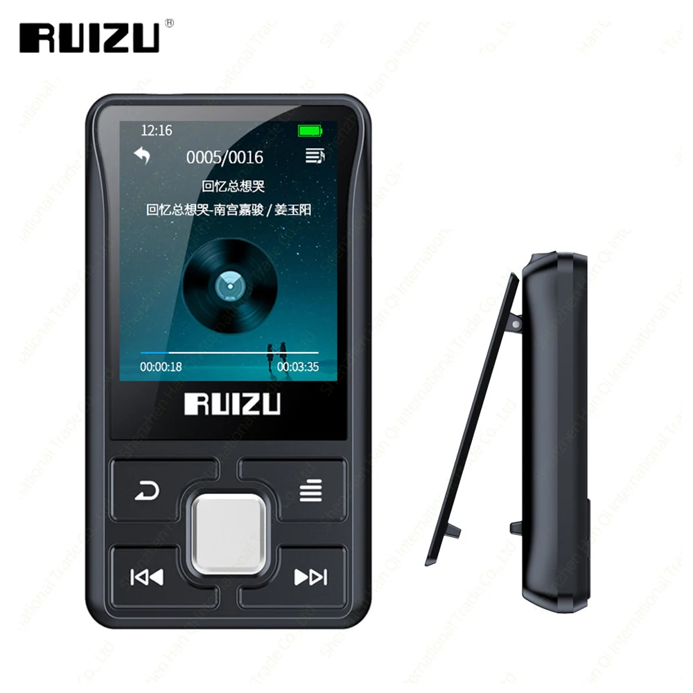 RUIZU-reproductor-MP3-X55-con-Bluetooth-Mini-reproductor-de-m-sica-con-Clip-deportivo-Walkman ...
