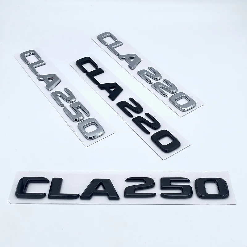 3D-Letters-CLA180-CLA200-CLA220-CLA250-CLA260-4Matic-ABS-Emblem-for ...